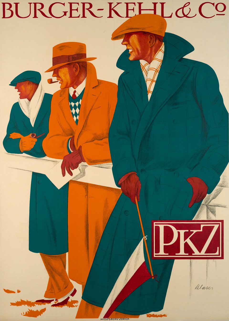 Vintage poster – PKZ Burger-Kehl & Co – Galerie 1 2 3
