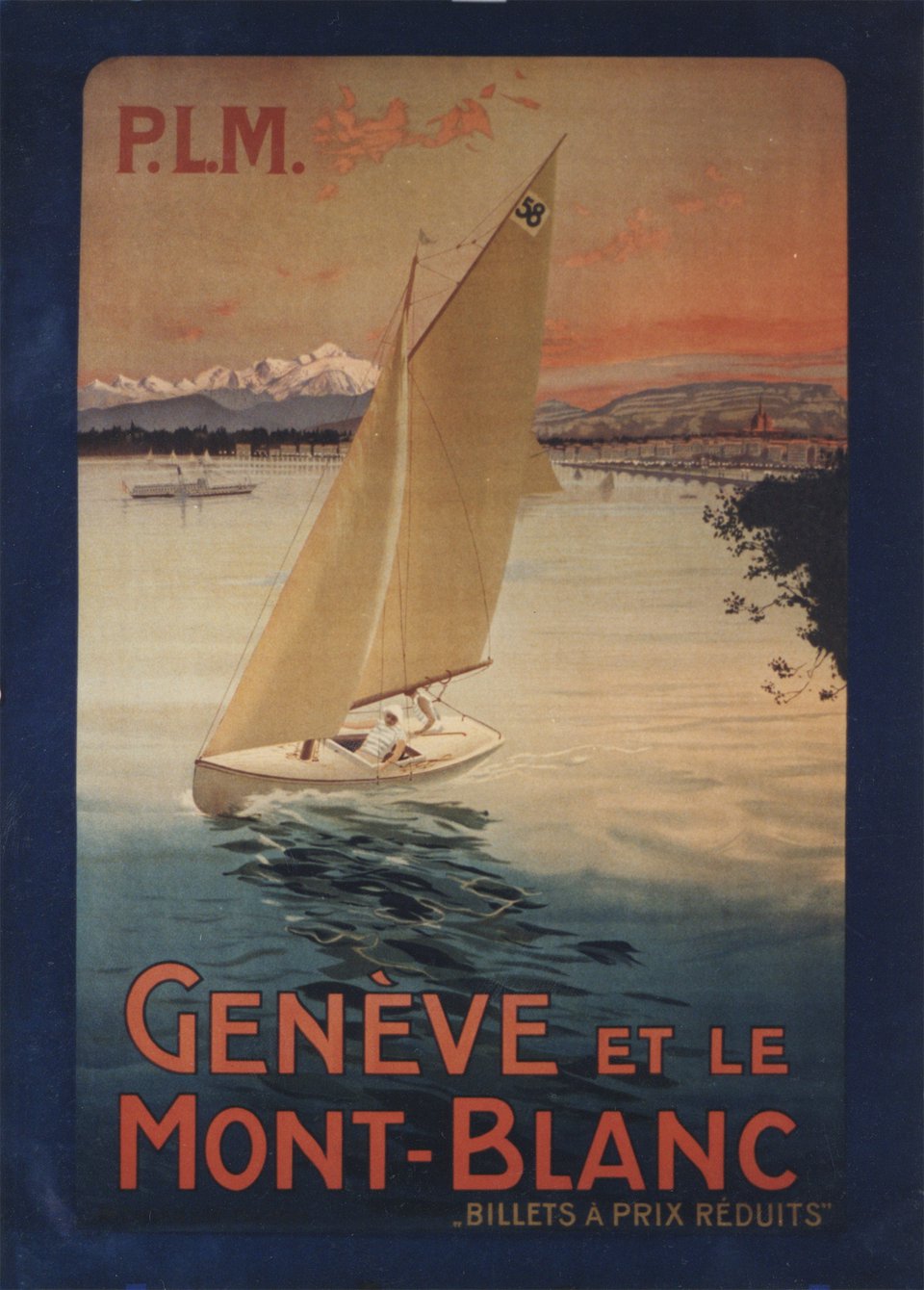 Vintage poster – Genève et le Mont-Blanc, PLM – Galerie 1 2 3